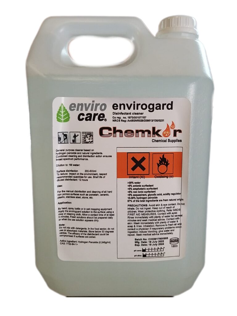ENVIROGARD DISINFECTANT CLEANER – Chemkor Chemical Supplies CC